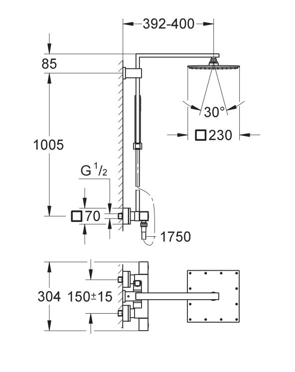 Grohe Euphoria Zestaw Prysznicowy 26087000 - Lazienkarium.pl