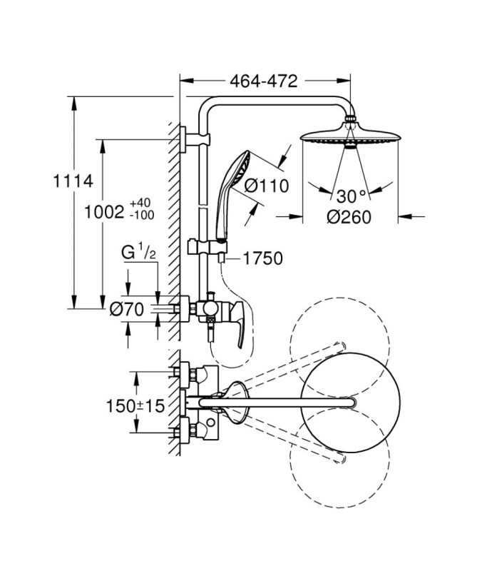 Grohe Euphoria Zestaw Prysznicowy 27473002 - Lazienkarium.pl